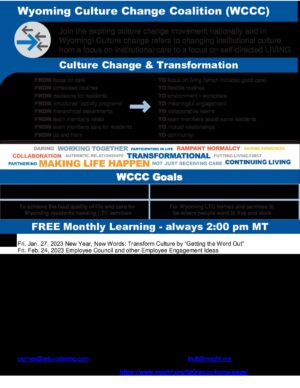 Wyoming Culture Change Coalition Flyer - Wyoming Department of Health