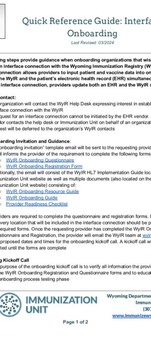 QRG_ Interface Onboarding - Wyoming Department of Health